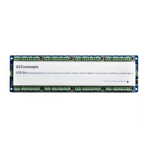 DCC Concepts DCD-ADS-8SX Cobalt Accessory Decoder for Solenoid Type ...
