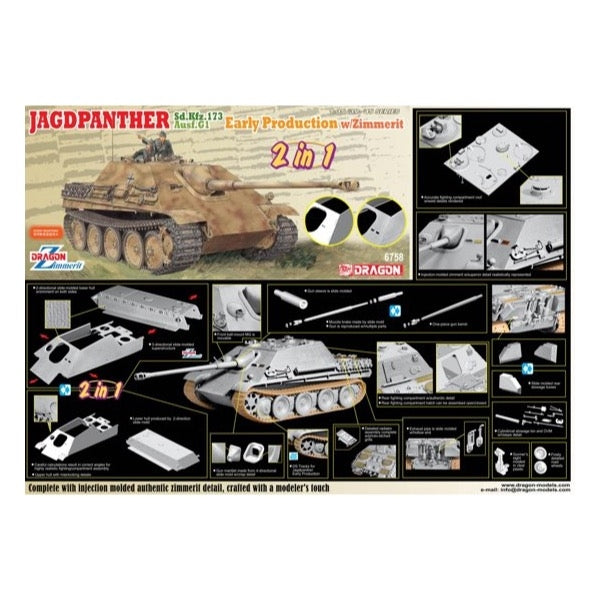 Dragon 6758 1/35 Jagdpanther Early Production 2in1* – Metro Hobbies