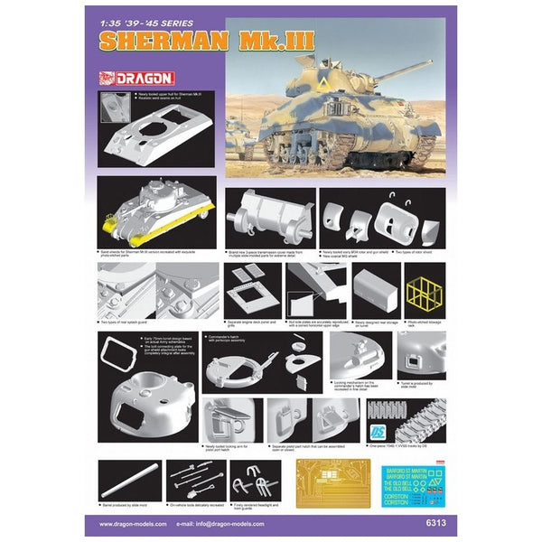 Dragon 6313 1/35 Sherman Mk.III – Metro Hobbies