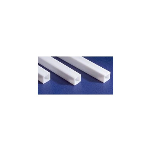 Evergreen 00256 Styrene Square Tube 0.375 x 14in / 9.5mm x 36cm - 2 ...