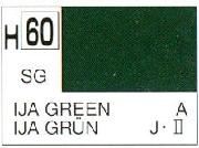 Mr Hobby (Gunze) H060 Aqueous Semi-Gloss IJA Green Acrylic Paint 10ml ...