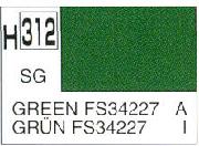 Mr Hobby (Gunze) H312 Aqueous Semi-Gloss Green FS34227 Acrylic Paint ...