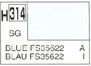 Mr Hobby (Gunze) H314 Aqueous Semi-Gloss Blue FS35622 Acrylic Paint ...
