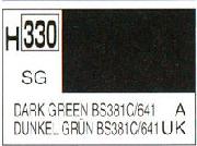 Mr Hobby (Gunze) H330 Aqueous Semi-Gloss Dark Green BS381C/641 Acrylic ...