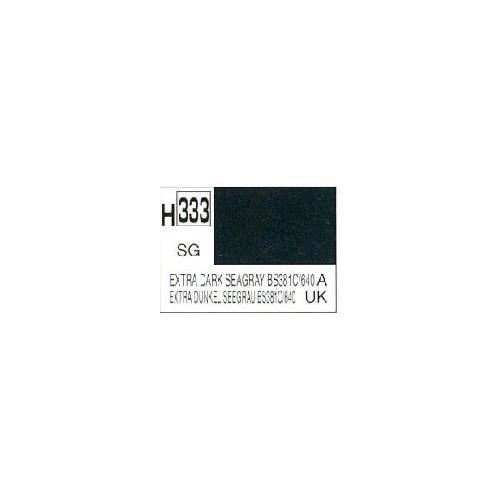 Mr Hobby (Gunze) H333 Aqueous Semi-Gloss Extra Dark Sea Grey BS381C/640 ...