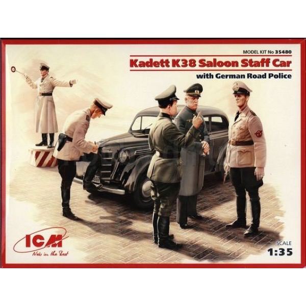 ICM 35480 1/35 Kadett K38 Saloon Staff Car with German Roadpolice ...