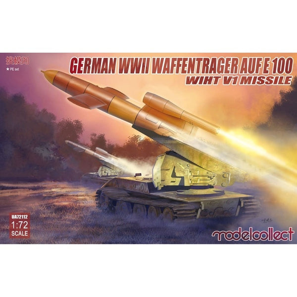 Modelcollect UA72112 1/72 German WWII E-100 Panzer Weapon Carrier with ...