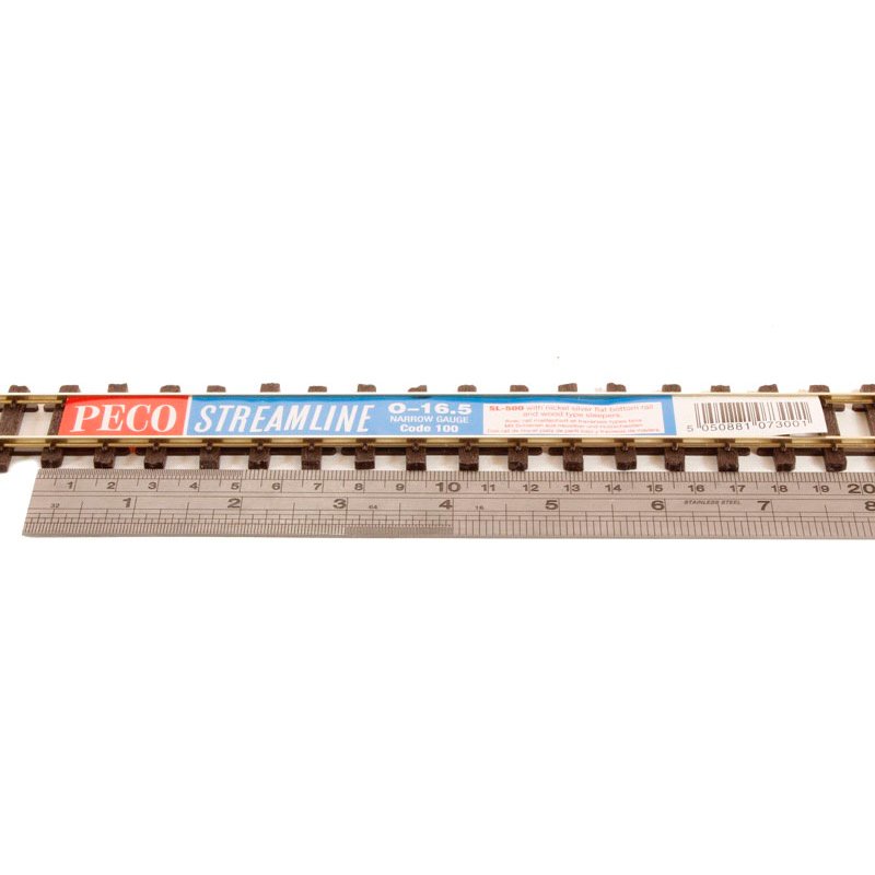 Peco SL500 O-16.5/On30 Code 100 Flexible Track Narrow Gauge Wooden ...