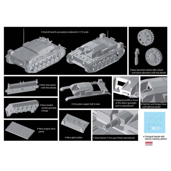 Dragon 7557 1/72 StuG.III Ausf.A | Buy Online Now at Metro Hobbies ...