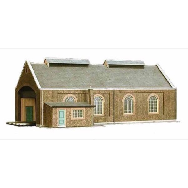 Superquick A05 OO/HO Two Road Engine Shed Card Kit – Metro Hobbies