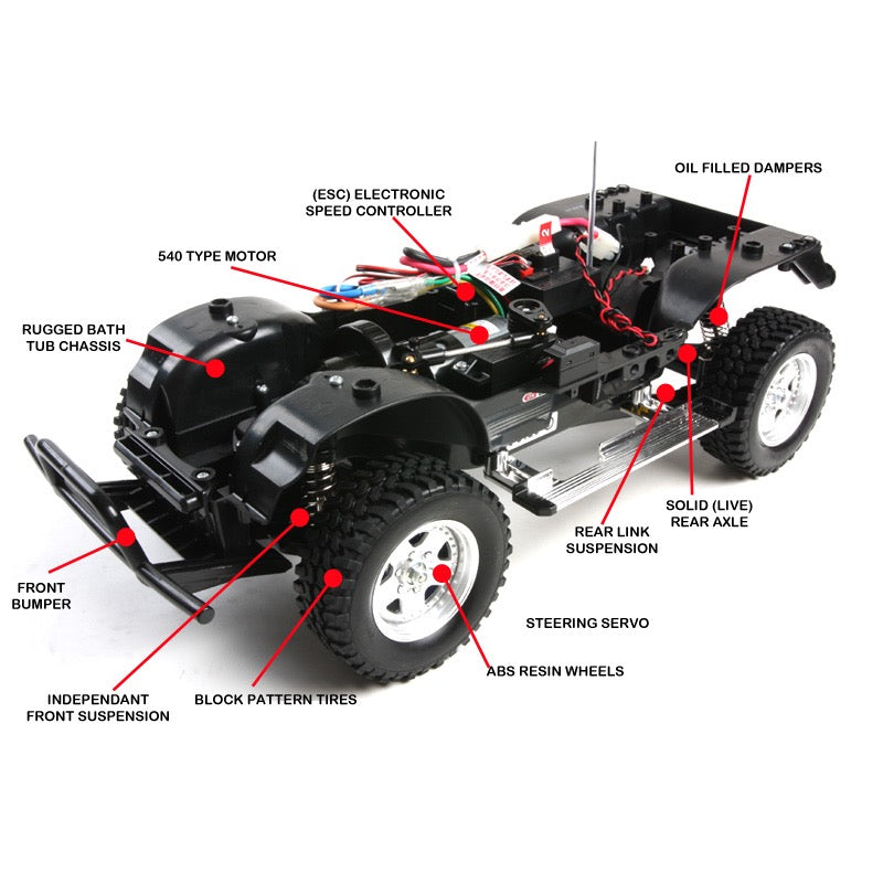 Tamiya 58457 1/10 Mercedes Benz Unimog 406 CC01 4x4 RC Off Road Kit ...