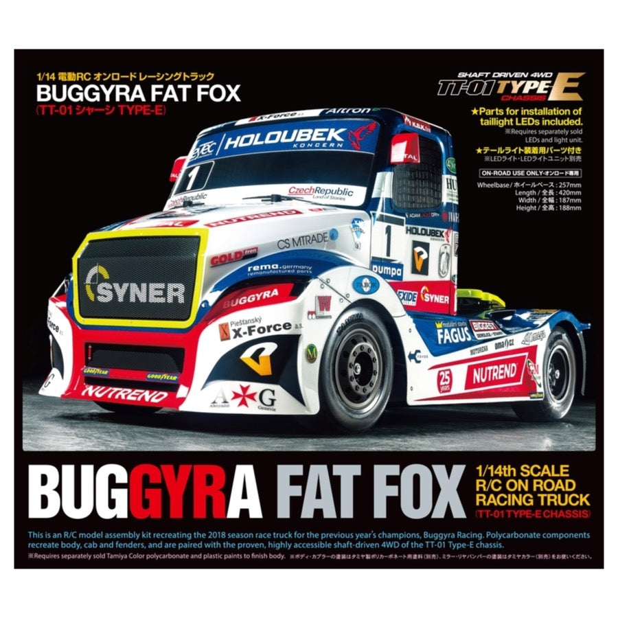 Tamiya 58661 Buggyra Fat Fox 1/14 Racing Truck (TT-01E Chassis) – Metro ...