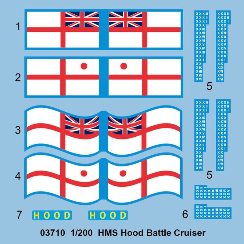 Trumpeter 03710 1/200 HMS Hood – Metro Hobbies