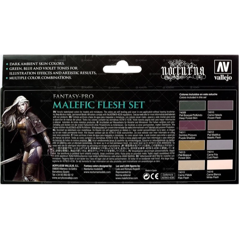 Vallejo 74102 Malefic Flesh Set – Metro Hobbies
